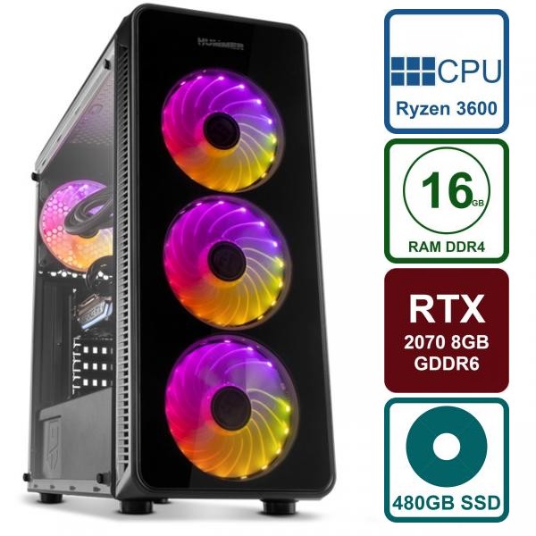 PC Gaming RTX 2070 Super / Ryzen 5 3600 / 16GB RAM